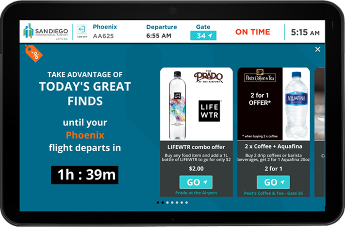 Smart carts that take you to the best deals at the airport - IndoorAtlas